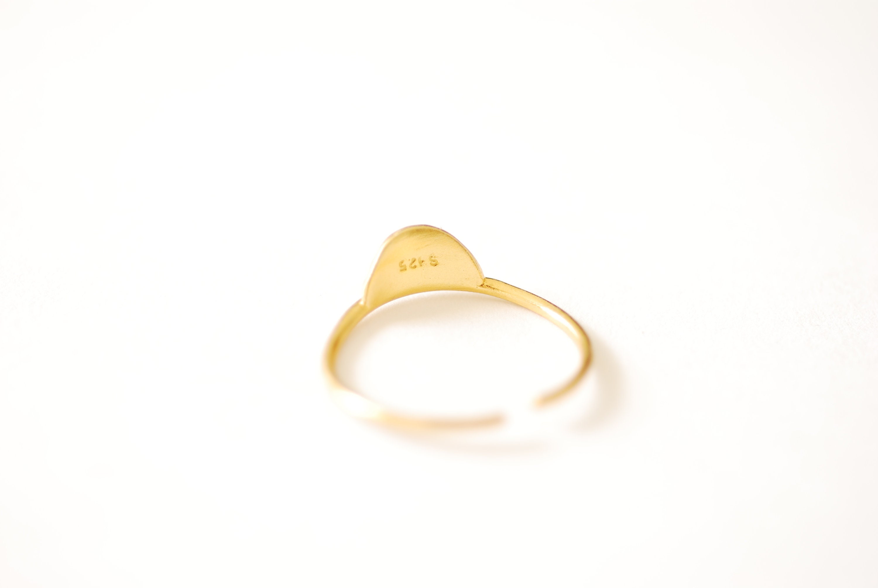 Hammered Half Circle Ring 925 Sterling Silver or Vermeil 18k | Etsy