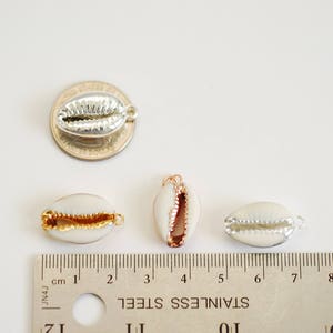 Real Natural Cowrie Shell, Gold, Sterling Silver, Rose Gold, Gold ...