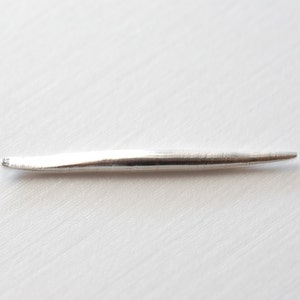 Sterling Silver Medium Skinny Thin Needle- Silver Spike Needle Dagger ...