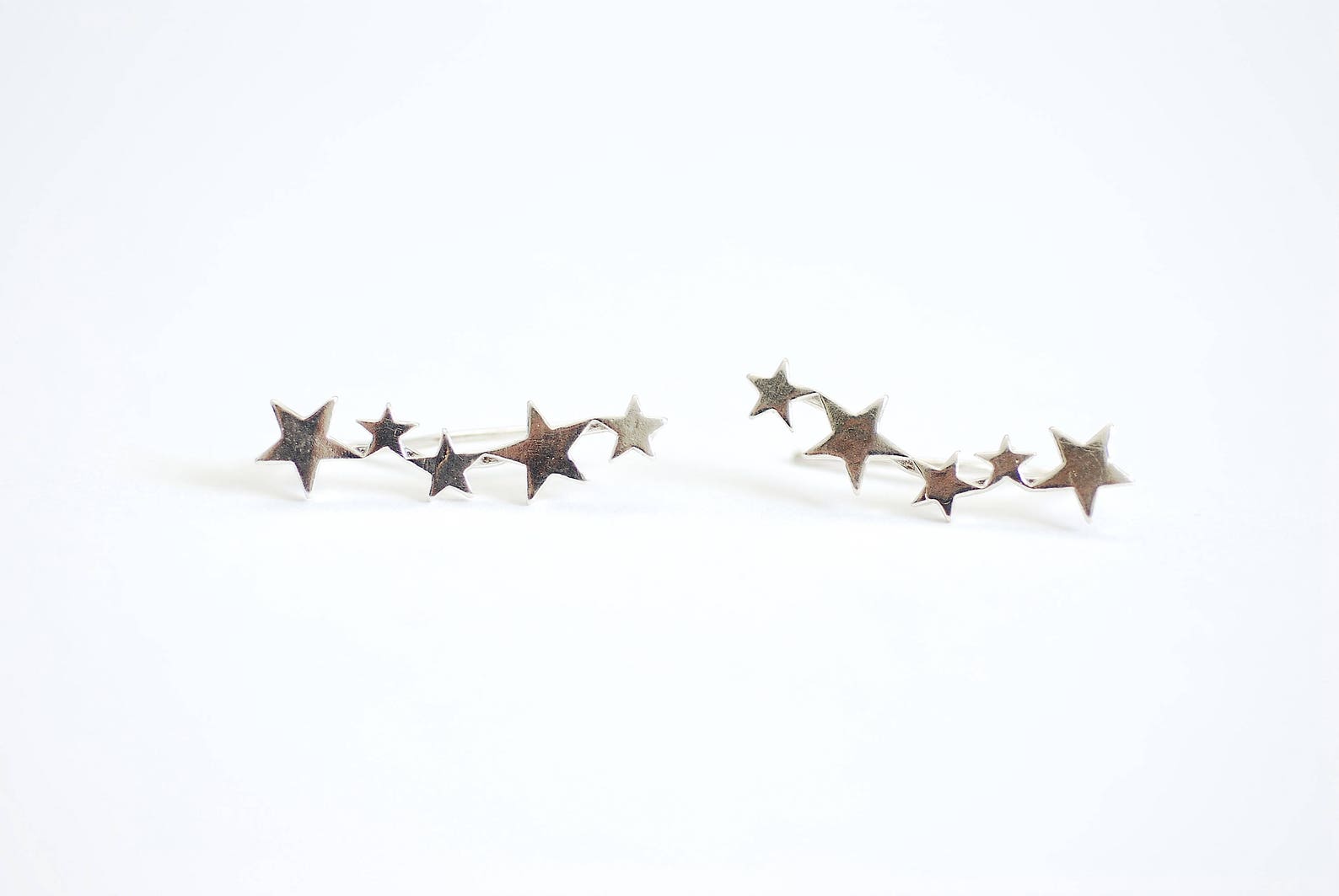Star Ear Crawler Earrings 925 Sterling Silver Ear Climbers - Etsy
