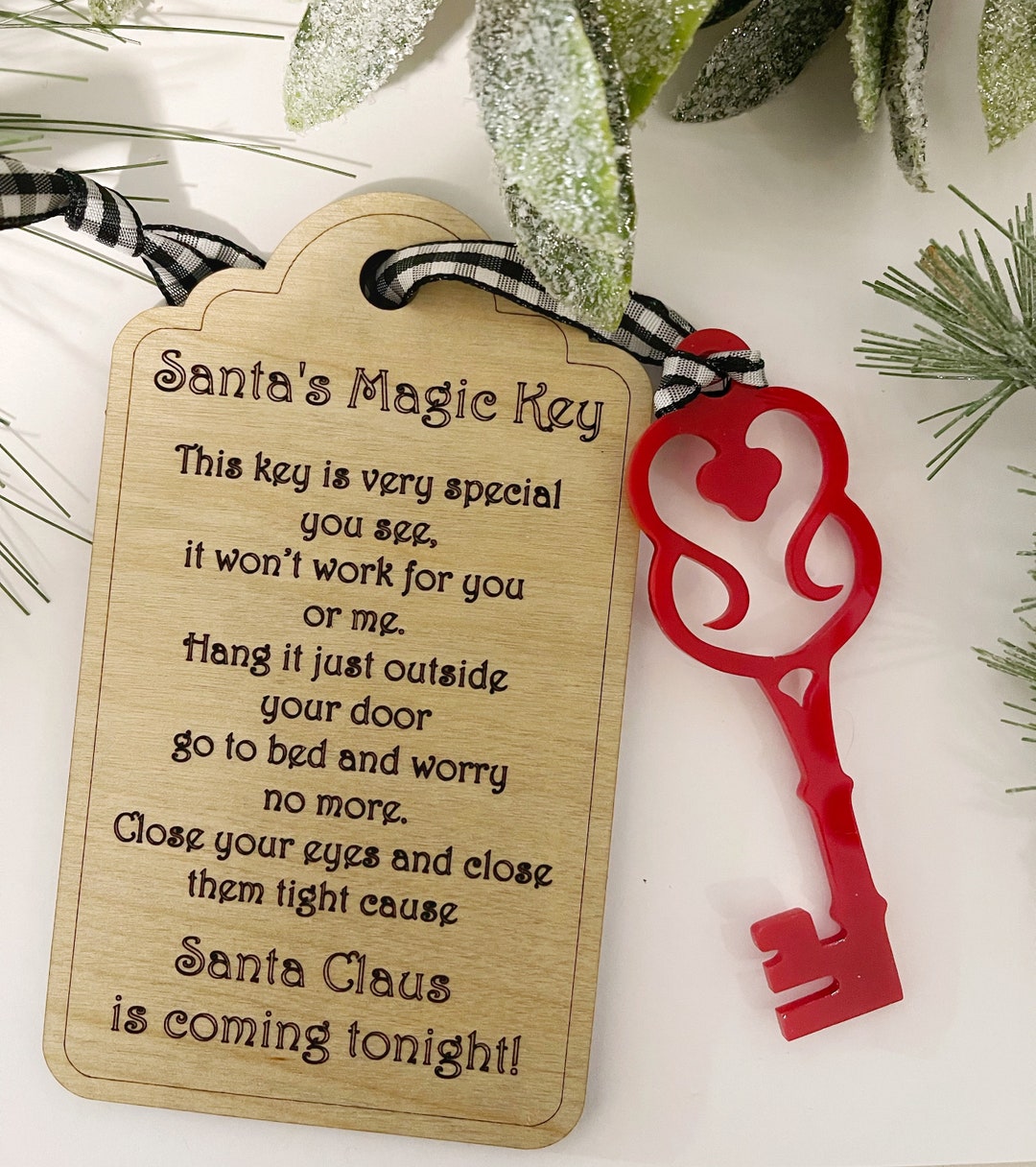 Santa's Magic Key Laser Cut File Svg, Santa's Magic Key Svg, Cut File ...