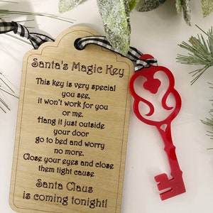 Santa's Magic Key Laser Cut File Svg, Santa's Magic Key Svg, Cut File ...