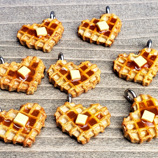 Waffle Charm - Etsy