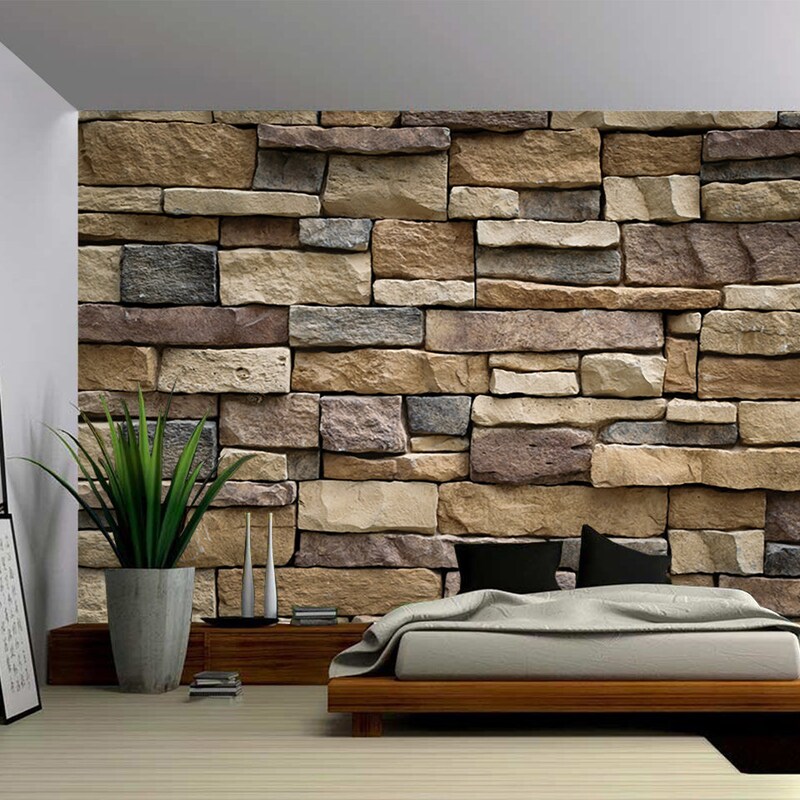 Stone Wallpaper - Etsy