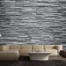 Grey Slate Stone Wall Background Large Wall Mural, Self-adhesive Vinyl ...