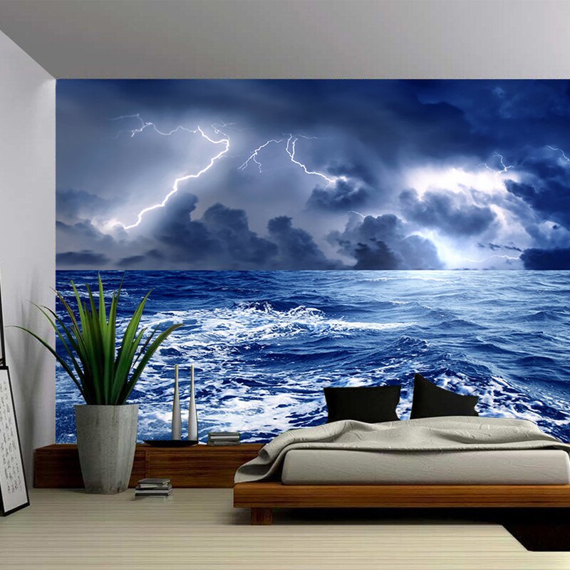 Ocean Wave Mural - Etsy