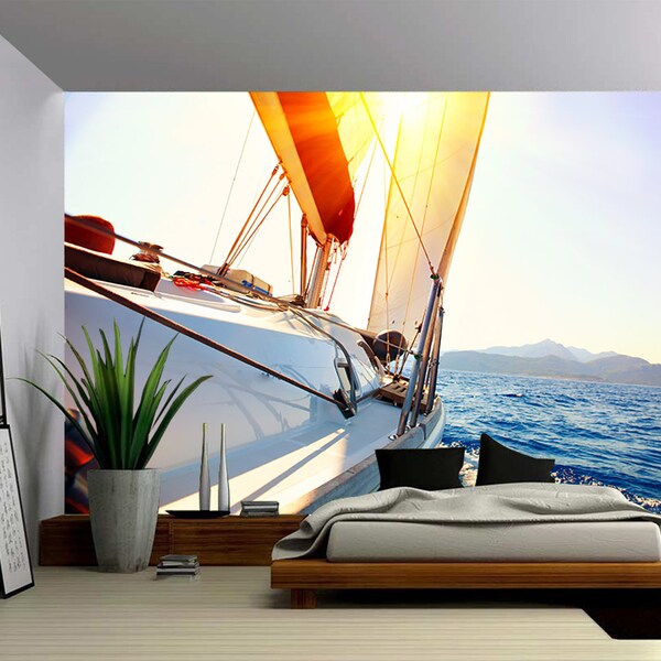 Sailing Wall Mural - Etsy