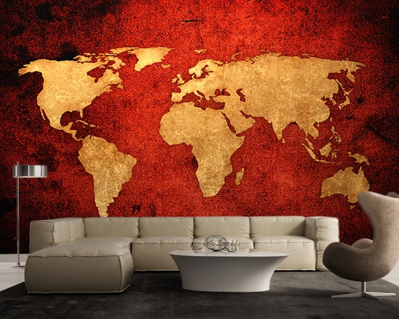 Red Giant World Map Decal
