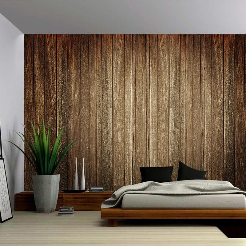 Wood Look Wallpaper - Etsy