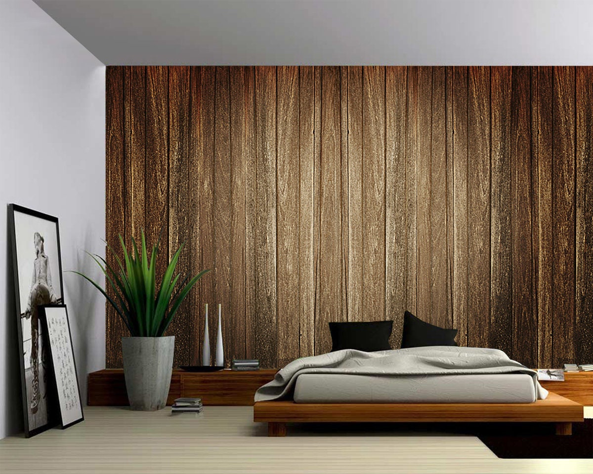 Old Wood Texture Large Wall Mural Self-adhesive Vinyl | Etsy