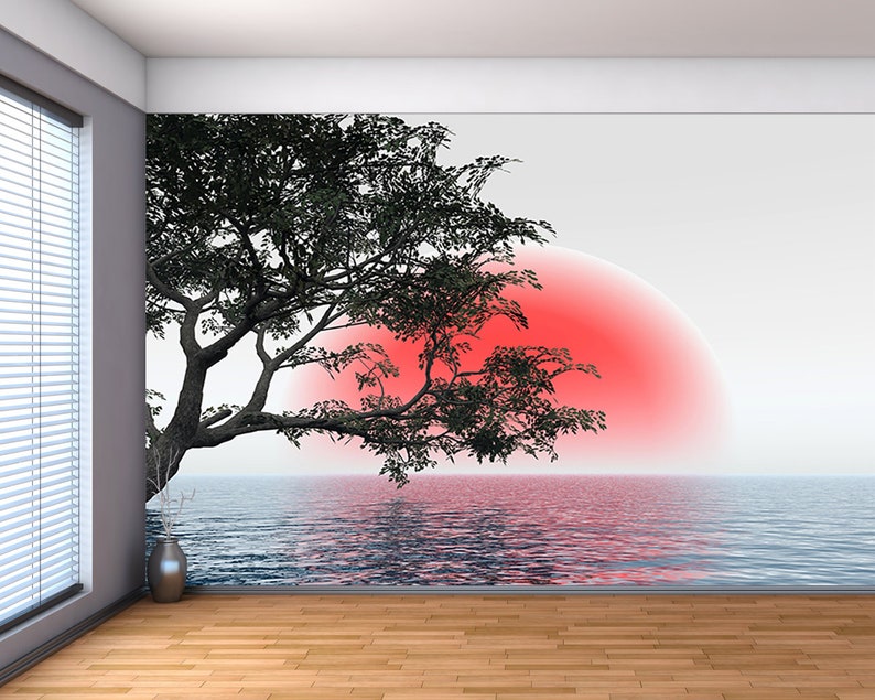 Sunrise Ocean Large Wall Mural Self-adhesive Vinyl - Etsy
