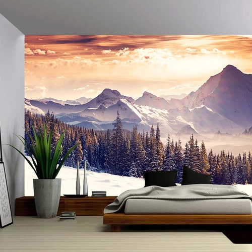 Tropical Ocean Wave Sunrise Large Wall Mural Self-adhesive - Etsy