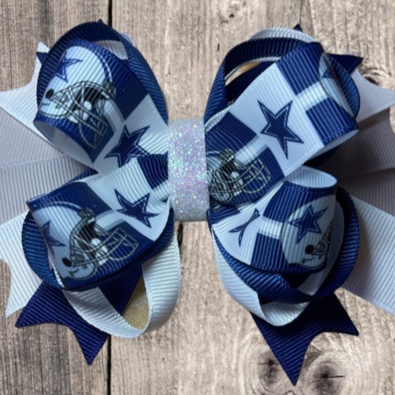 Nfl Team Hair Bows - Etsy