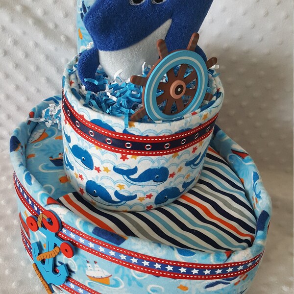 Nautical Diaper Cake - Etsy