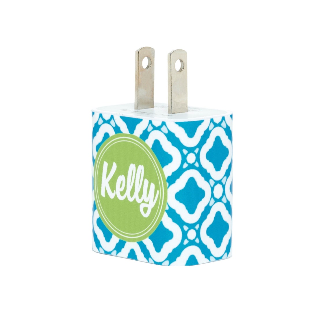 Monogram Charger -gift for All Ages - iPhone Cable - USB Charger - Cute ...