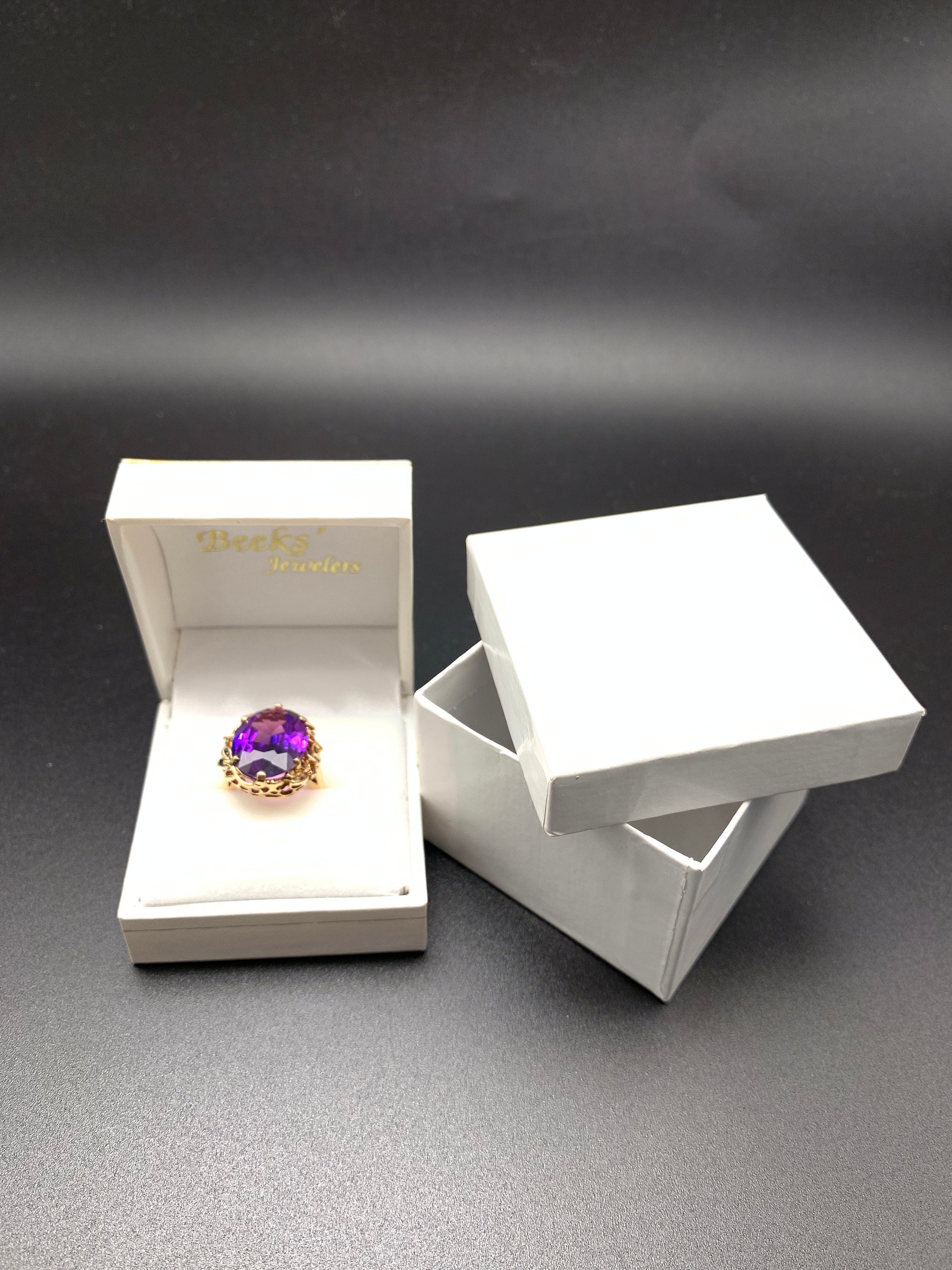 Vintage 14k Large Purple Color Change Sapphire Ring - Etsy