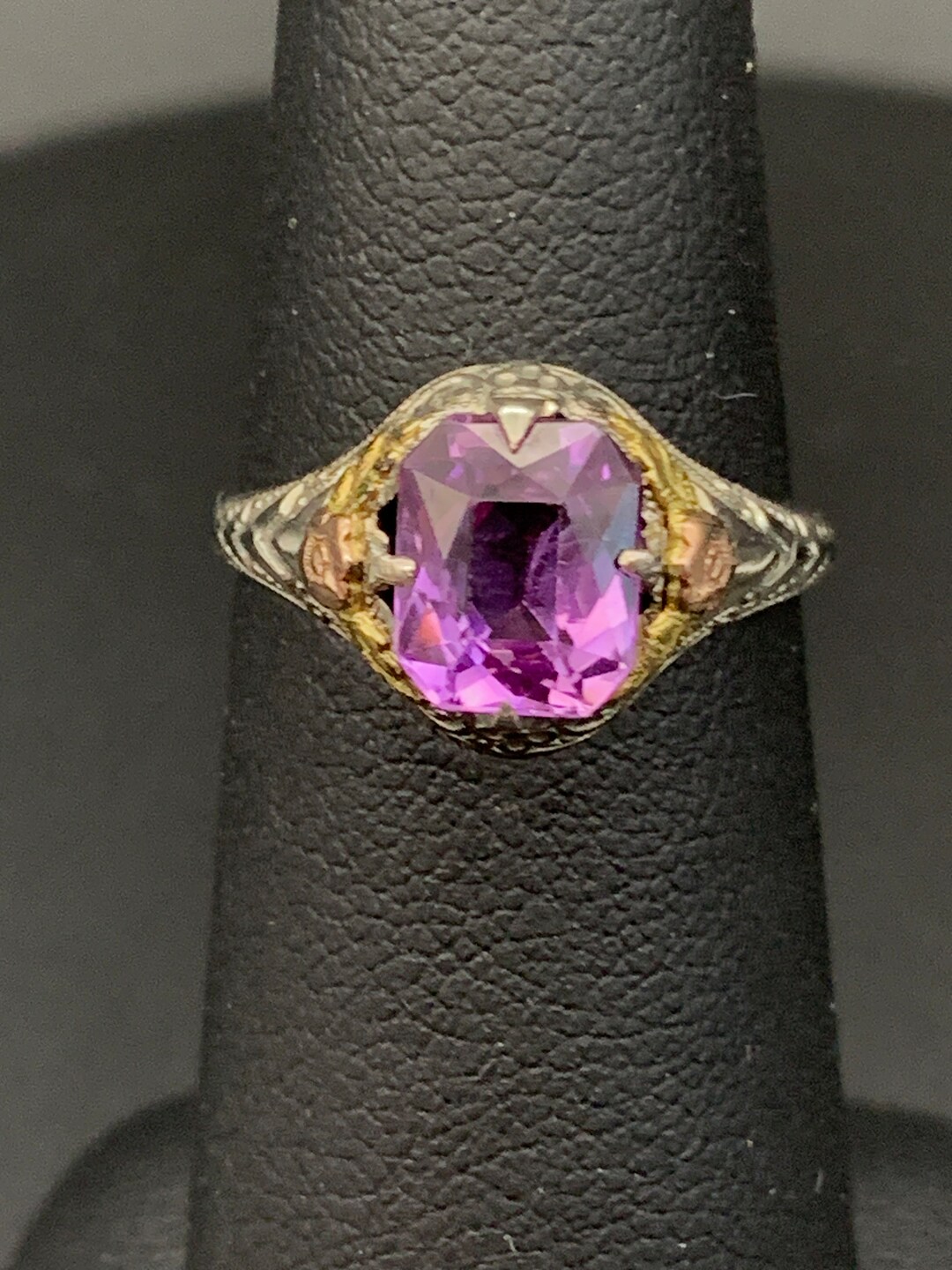 Ostby Barton Pink Tourmaline Arts and Crafts Era Floral Motif Ring - Etsy