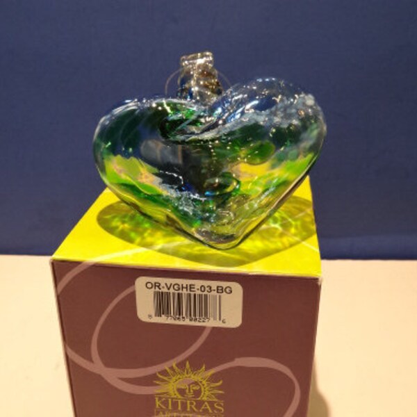 Glass Heart Ornament - Etsy