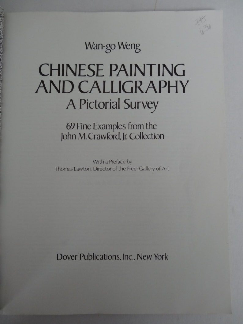 CHINESE PAINTING & Calligraphy a Pictoral Survey 155 Pages - Etsy