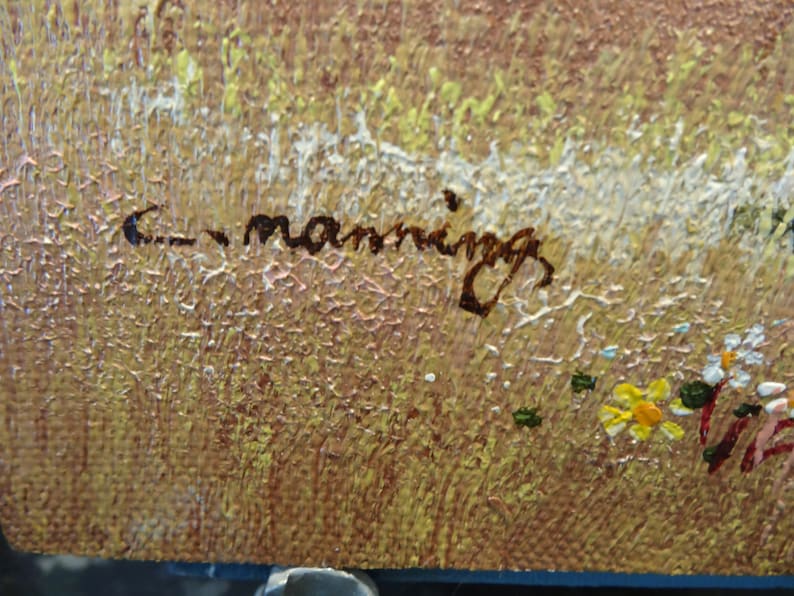 Original oil painting 8x10 painted by C.Manning Lady by a | Etsy