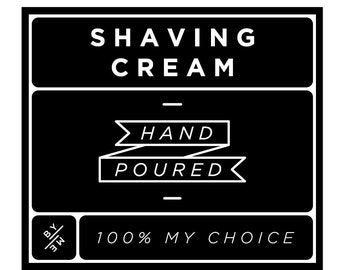 Shaving Cream Label - Etsy