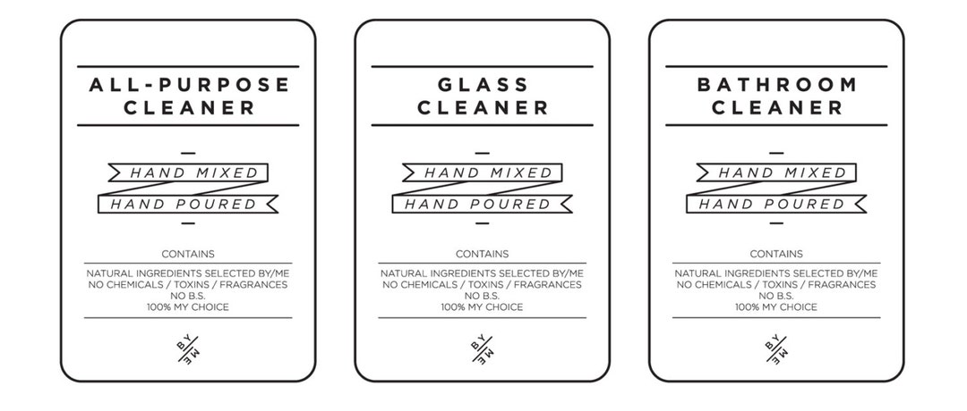 LABEL DIY Cleaning Decals / Labels Set - Designer White - Etsy