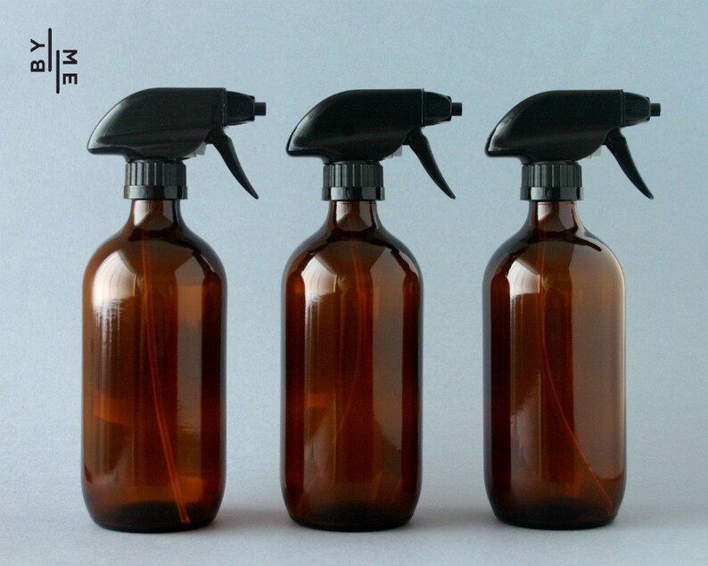 3 X 500ml Amber Glass Spray Bottles With Labels & NEW SUPERIOR - Etsy