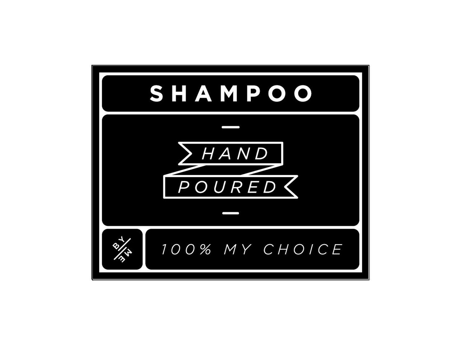 LABEL Mini Shampoo Decal Black - Etsy