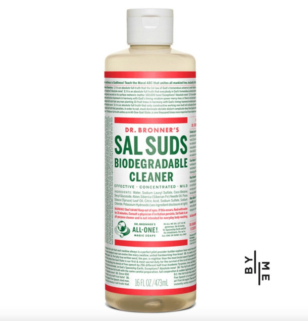 Sal Suds Biodegradable Cleaner by Dr Bronner's, 473ml - Etsy