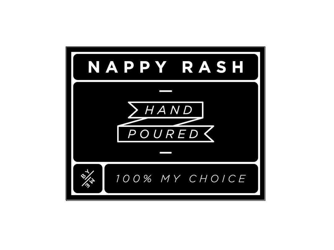 LABEL Mini Nappy Rash Decal Black - Etsy