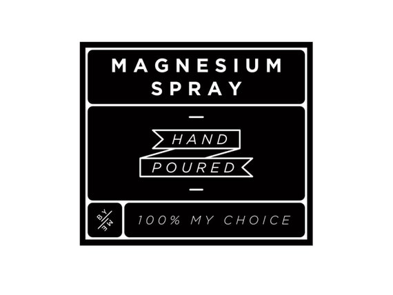 LABEL Mini Magnesium Spray Decal Black - Etsy