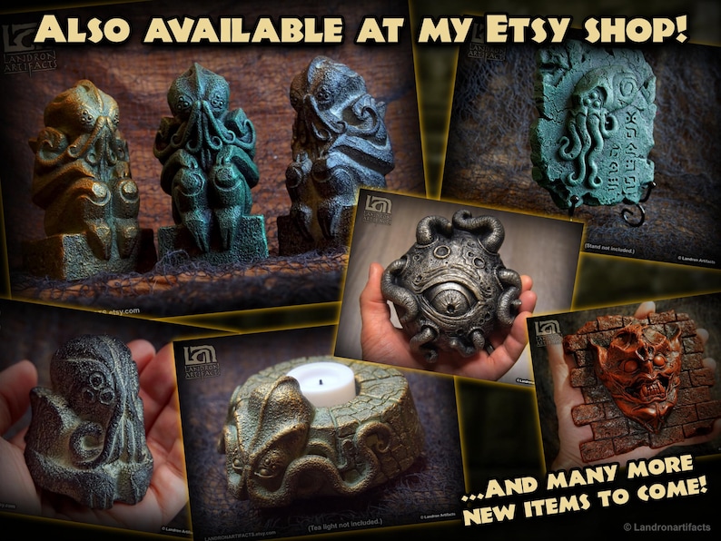 Cthulhu Idol Statue Figurine V2 - Lovecraft Replica Gothic Horror Art ...