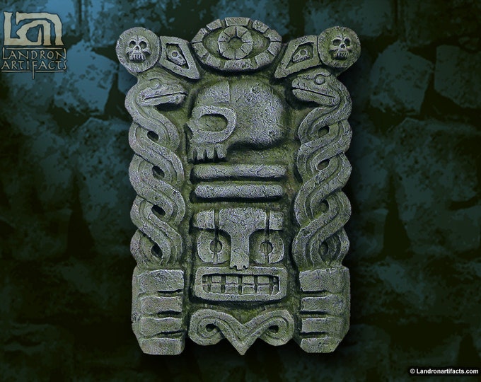 Mayan Inspired Tablet Wall Relief twin Serpent Guardian Spirit - Etsy