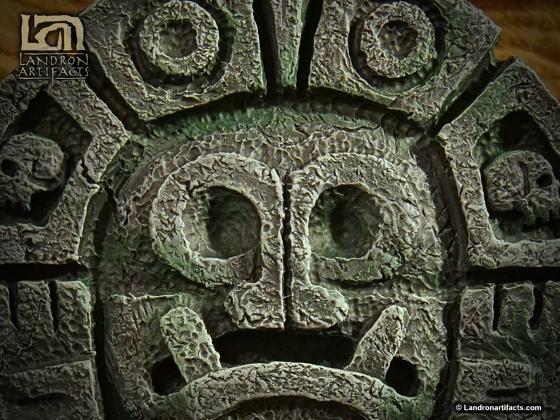 Mayan Inspired Tablet Wall Relief palms - Etsy