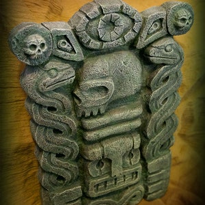 Mayan Inspired Tablet Wall Relief twin Serpent Guardian Spirit - Etsy