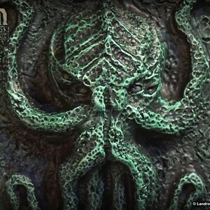 Cthulhu Idol Wall Relief Sculpture - Lovecraft Replica Gothic Horror ...