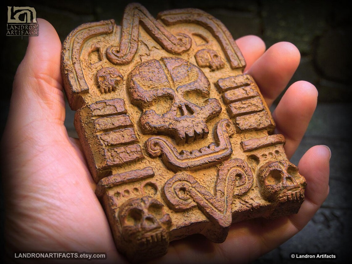 Indiana Jones Inspired Tablet Wall Relief With Stand - Terracotta Color ...