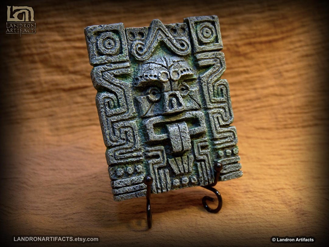 Indiana Jones Inspired Tablet Wall Relief With Stand - Tongue - Mossy ...