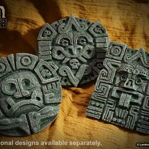 Indiana Jones Inspired Tablet Wall Relief Aztec Maya Prop Replica ...