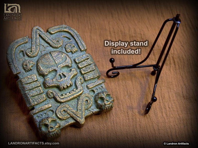 Indiana Jones Inspired Tablet Wall Relief With Stand - Bronze Patina ...