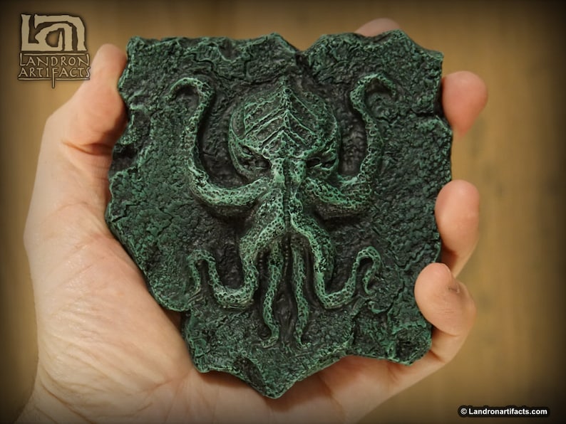 Cthulhu Wall Relief Sculpture green Color - Etsy
