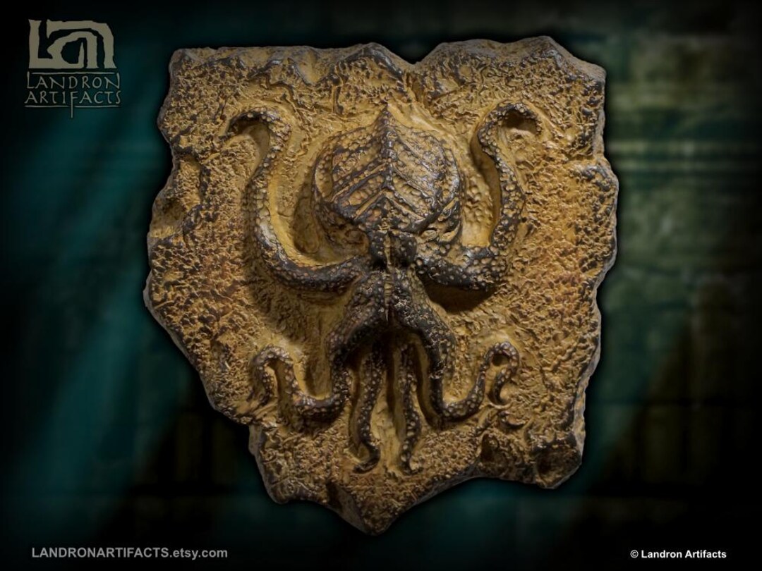 Cthulhu Idol Wall Relief Sculpture - Lovecraft Replica Gothic Horror ...