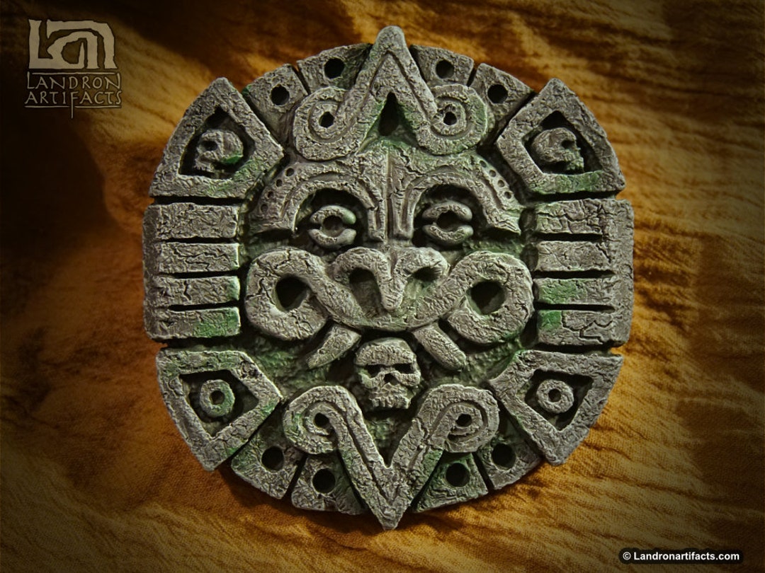 Mayan Inspired Tablet Wall Relief fangs - Etsy