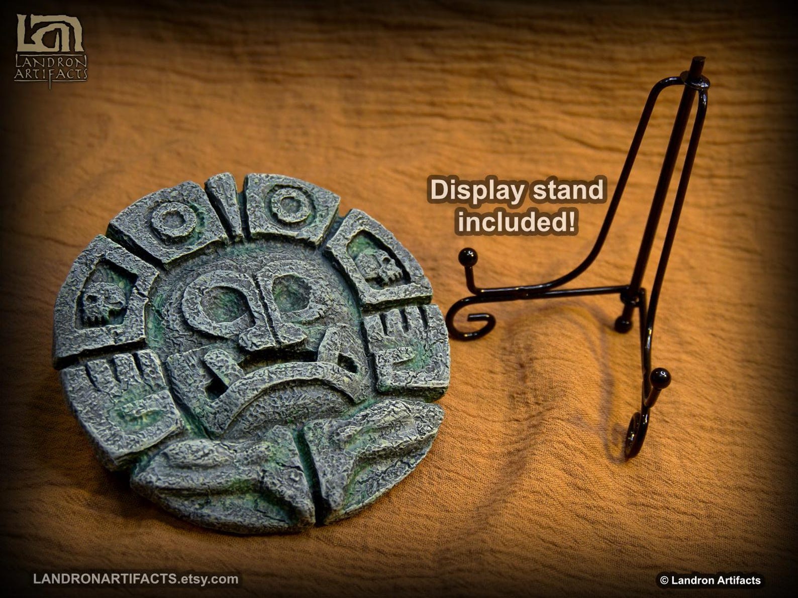 Indiana Jones Inspired Tablet Wall Relief With Stand - Palms - Mossy ...