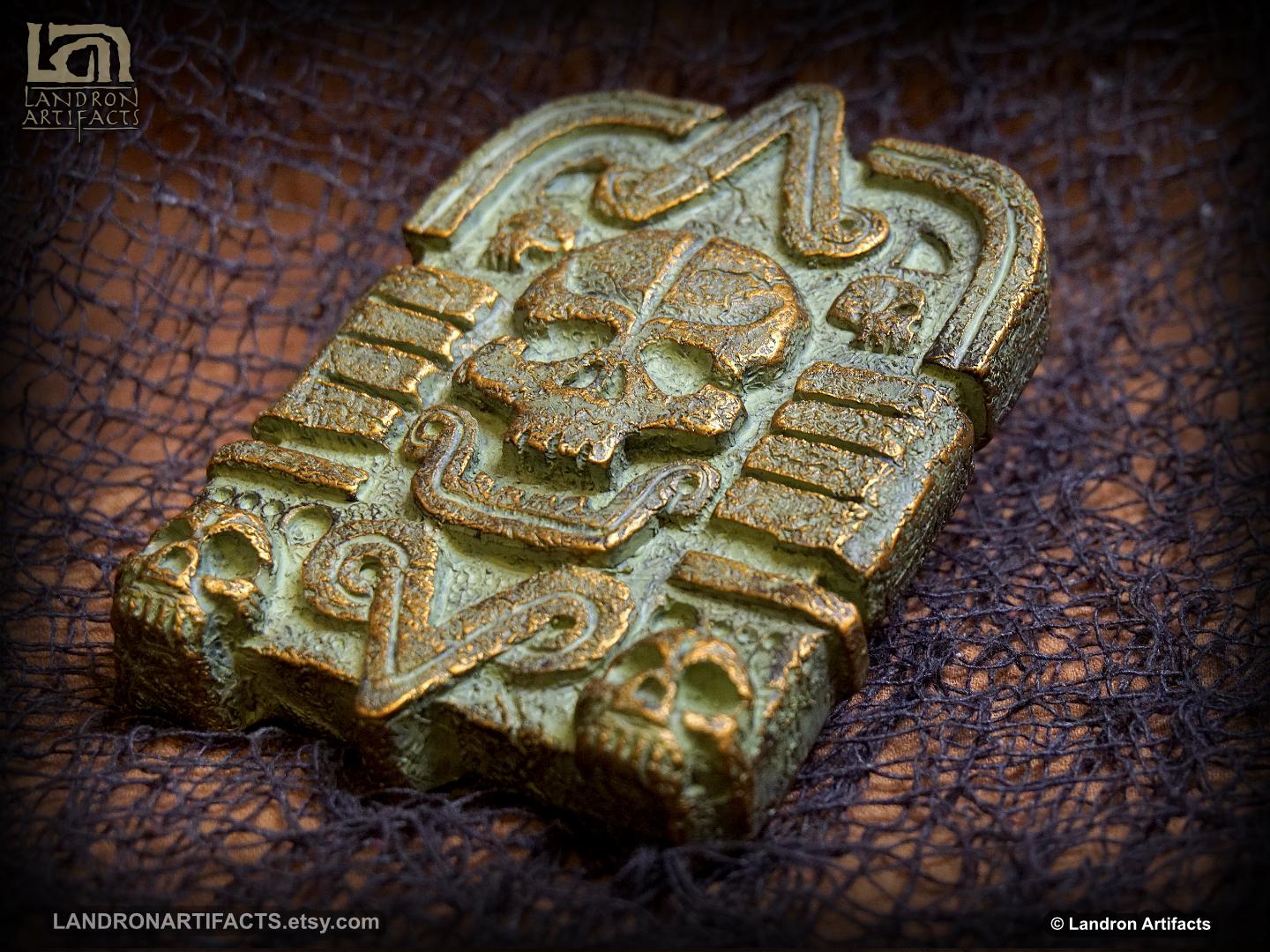 Indiana Jones Inspired Tablet Wall Relief With Stand - Bronze Patina ...