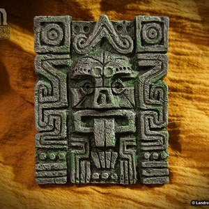 Mayan Inspired Tablet Wall Relief tongue - Etsy