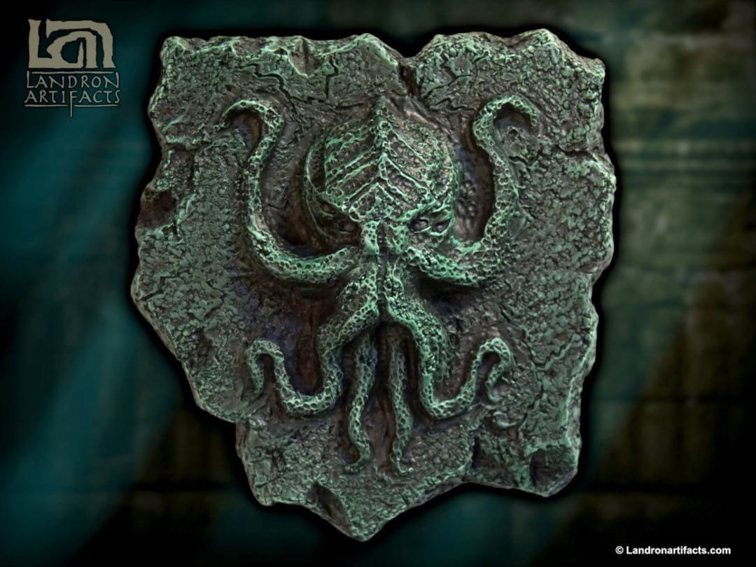 Cthulhu Wall Relief Sculpture green Color Variant - Etsy