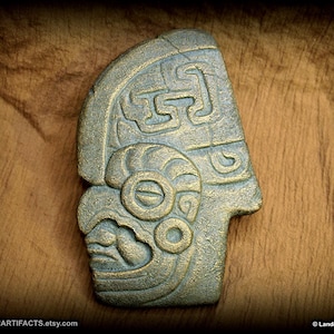 Macaw Totonac Hacha Wall Relief Tablet - Bronze Color - Indiana Jones ...