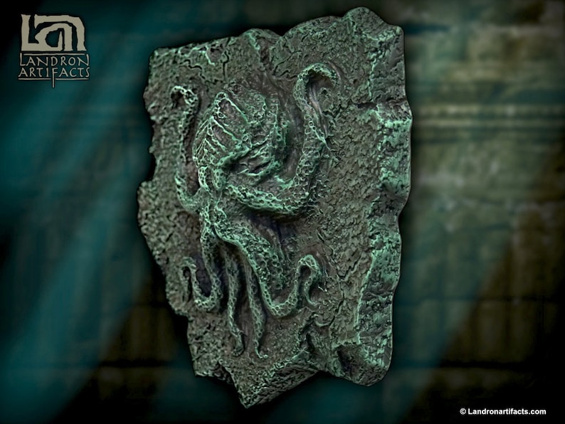 Cthulhu Wall Relief Sculpture green Color - Etsy