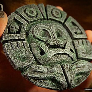 Mayan Inspired Tablet Wall Relief - Palms - Indiana Jones Prop Themed ...